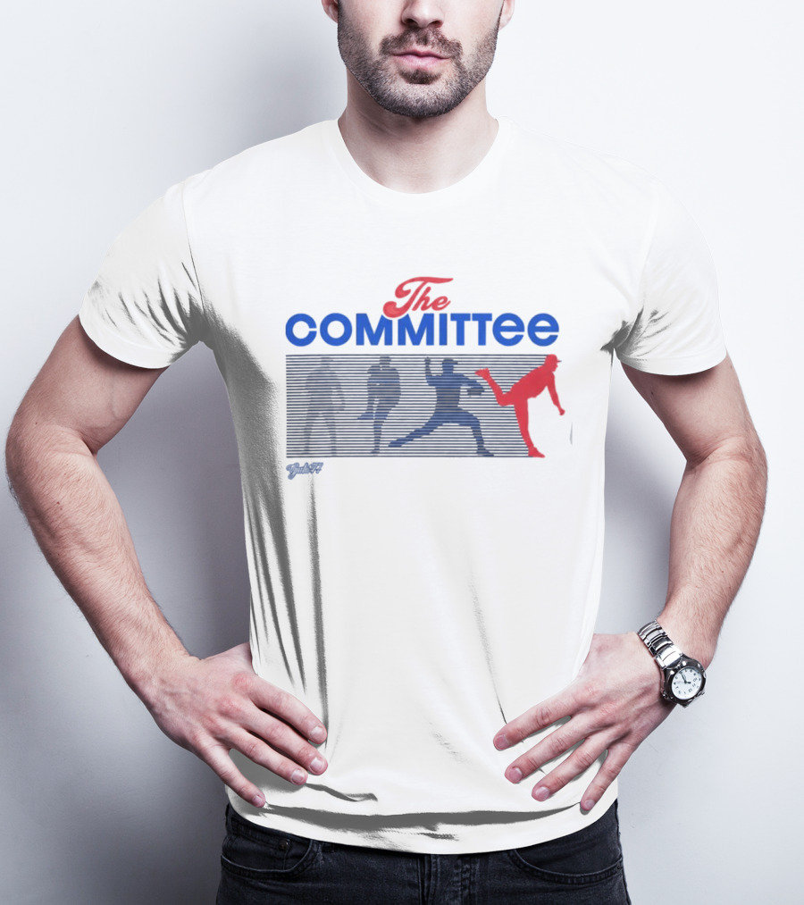 The Committee Gate 14 Podcast Baseball Pitcher Formation T-Shirt