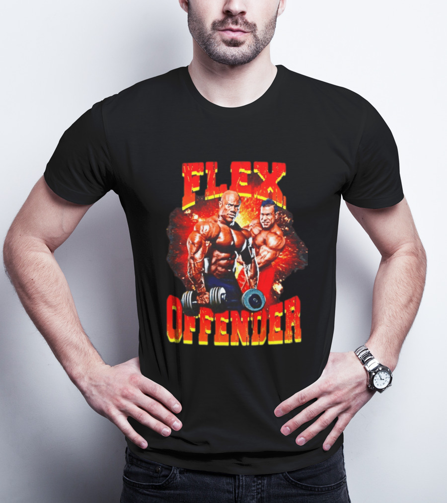 Flex Offender Bodybuilders With Dumbbells Explosion T-Shirt