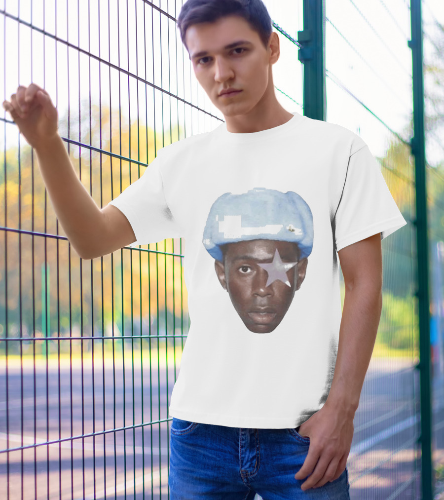 Tyler The Creator Starboy Surreal Blue Hat Star Eye T-Shirt