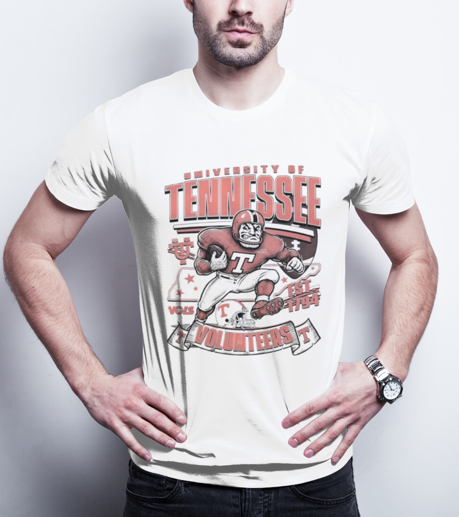 University Of Tennessee Volunteers Football Est 1794 Player T-Shirt