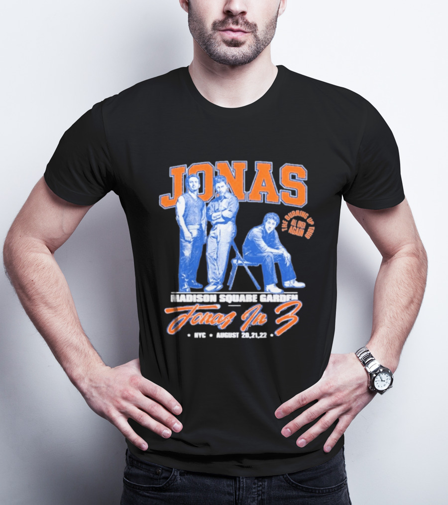 Jonas Brothers Madison Square Garden NYC Jonas In 3 August 20 21 22 T-Shirt