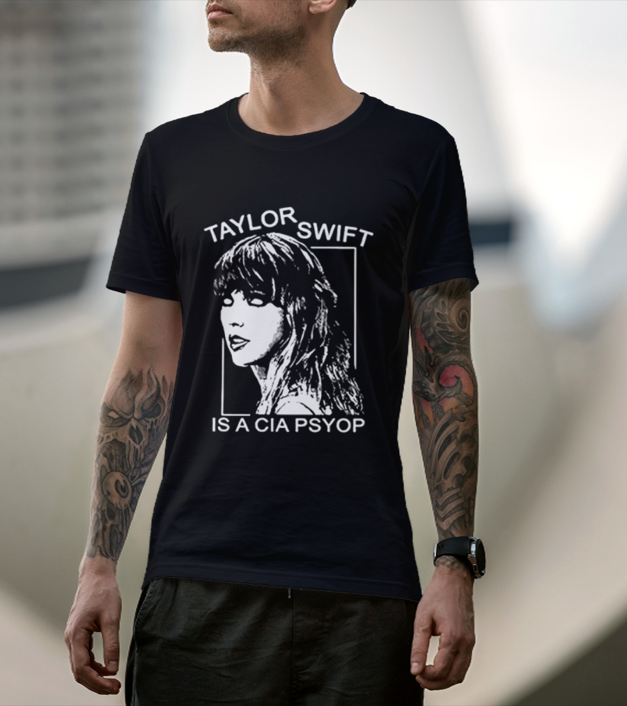 Kirk Hammett Wearing Taylor Swift Is A CIA Psyop T-Shirt