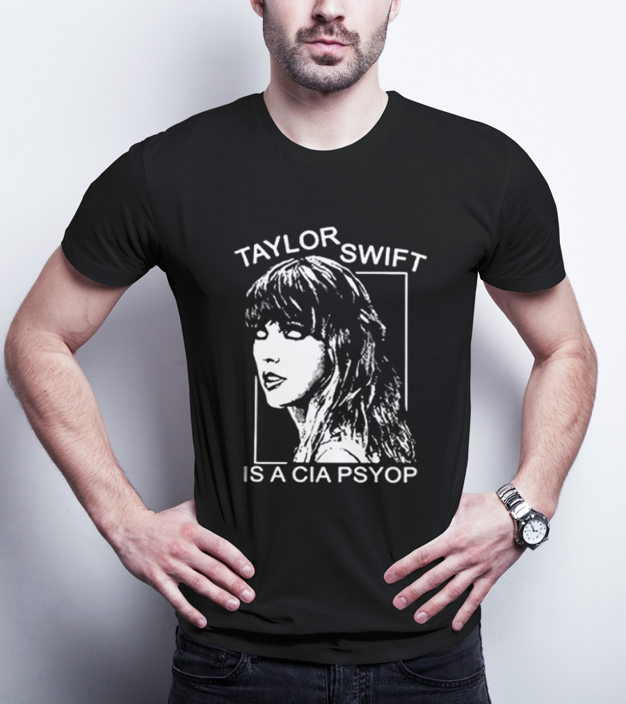 Kirk Hammett Wearing Taylor Swift Is A CIA Psyop T-Shirt