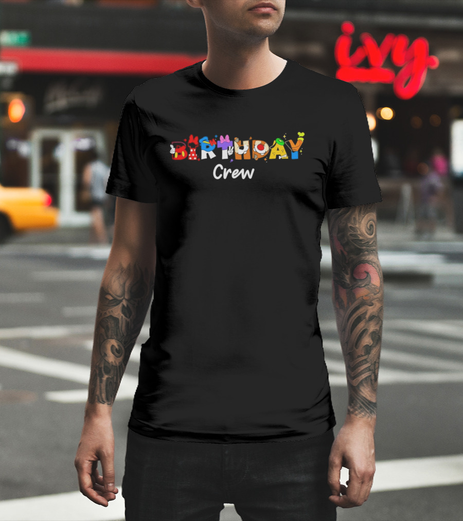 Matt Damon Mickey Mouse And Friends Birthday Crew Celebration T-Shirt
