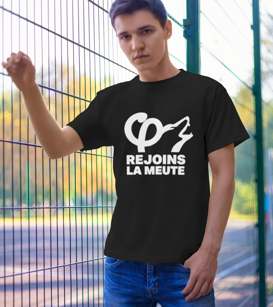 Rejoins La Meute Wolf Call Bold White T-Shirt