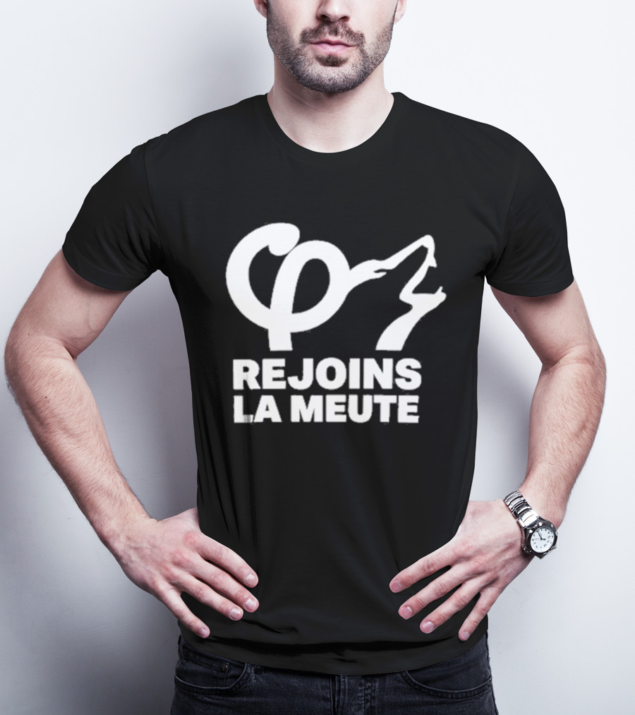 Rejoins La Meute Wolf Call Bold White T-Shirt