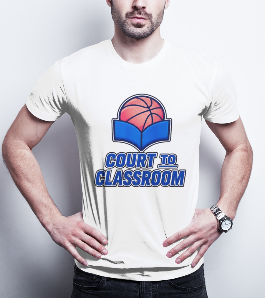 Morez Johnson Jr Court To Classroom Basketball And Education T-Shirt