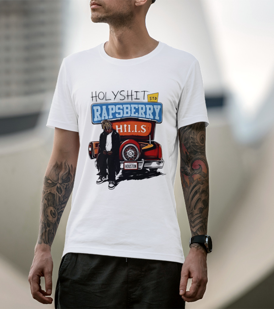 Holyshit Std Rapsberry Hills Houston Texas Car Scene T-Shirt
