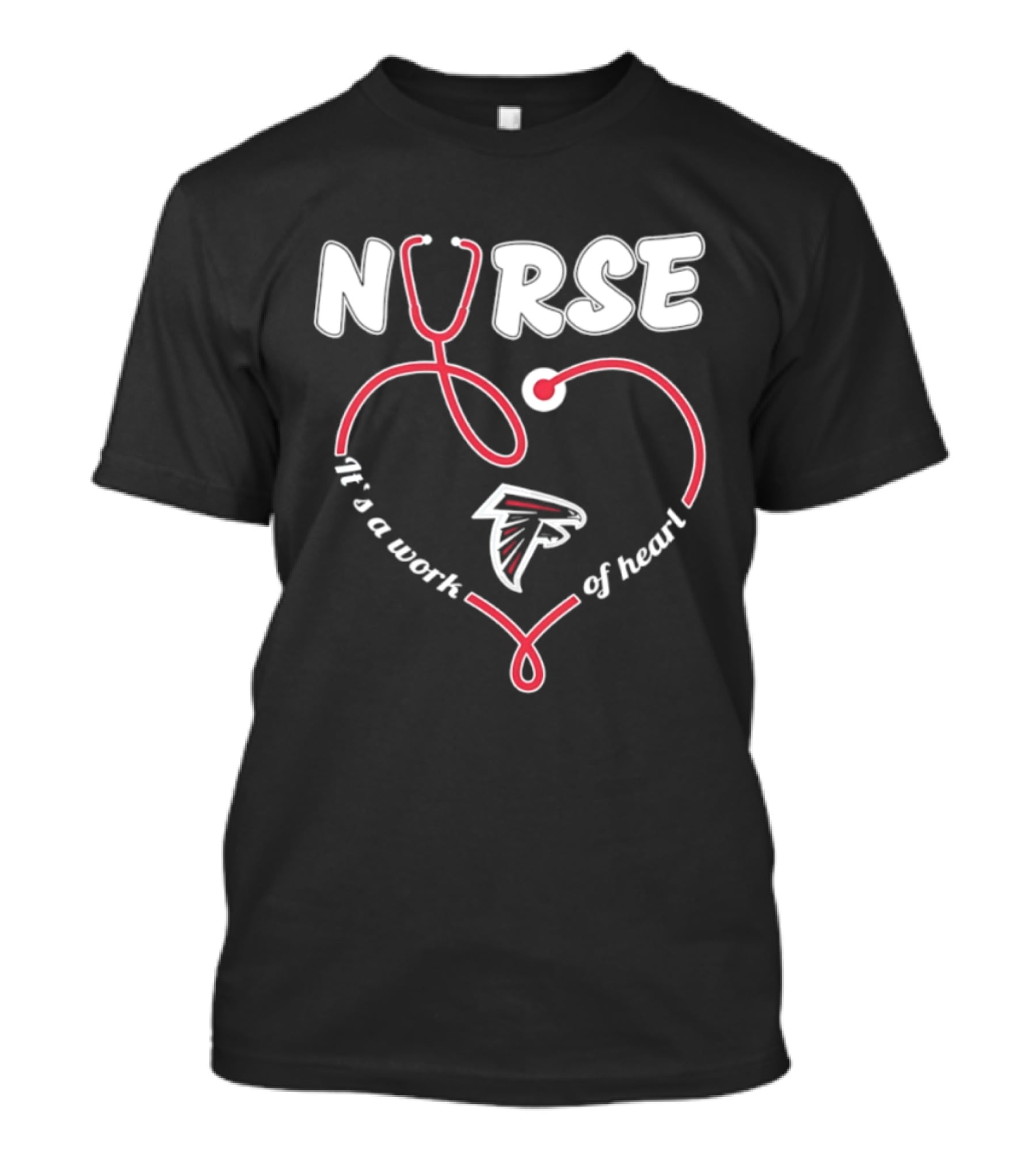 Nurse It's A Work Of Heart Atlanta Falcons 2026 T-Shirt