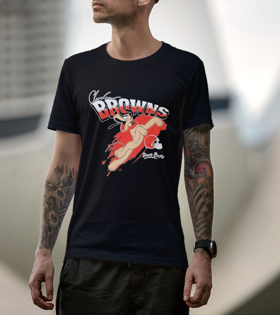 Cleveland Browns Pluto Disney Character Collaboration 2026 T-Shirt
