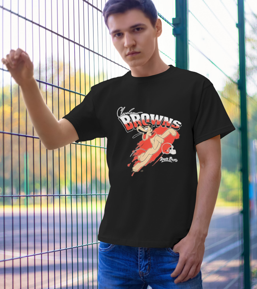Cleveland Browns Pluto Disney Character Collaboration 2026 T-Shirt