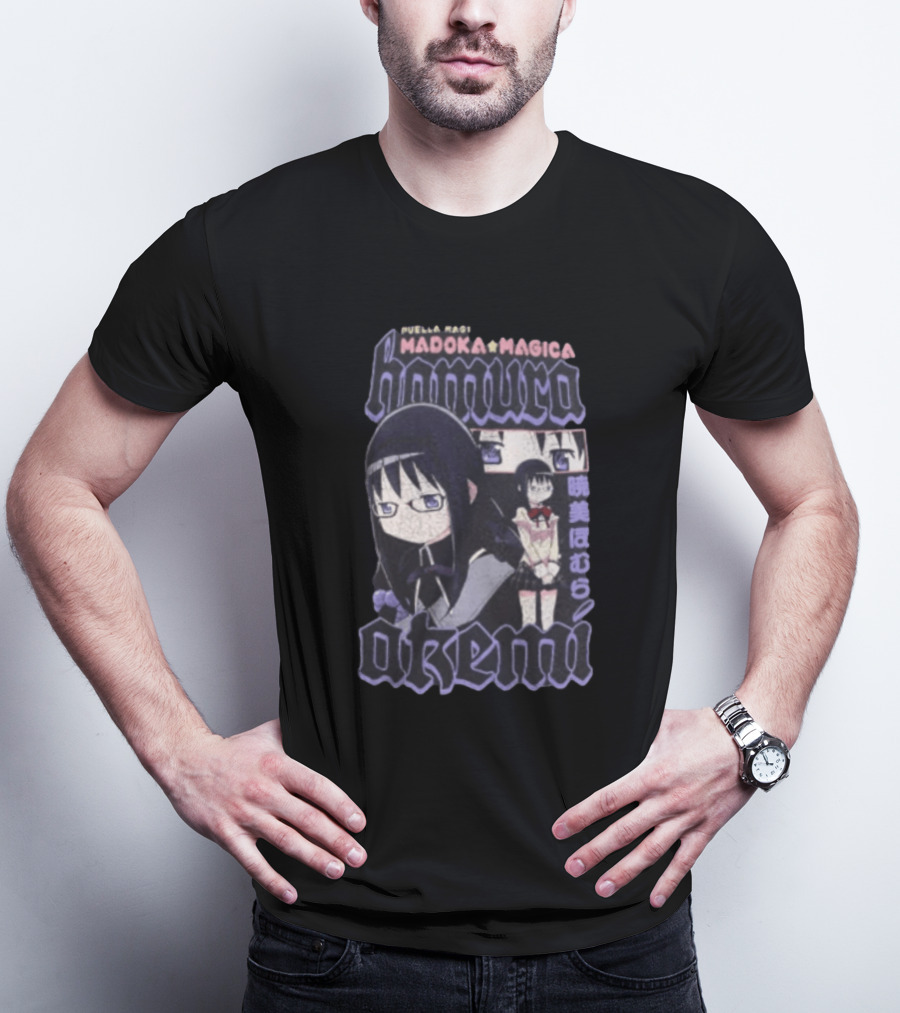 Puella Magi Madoka Magica Homura Akemi Anime T-Shirt