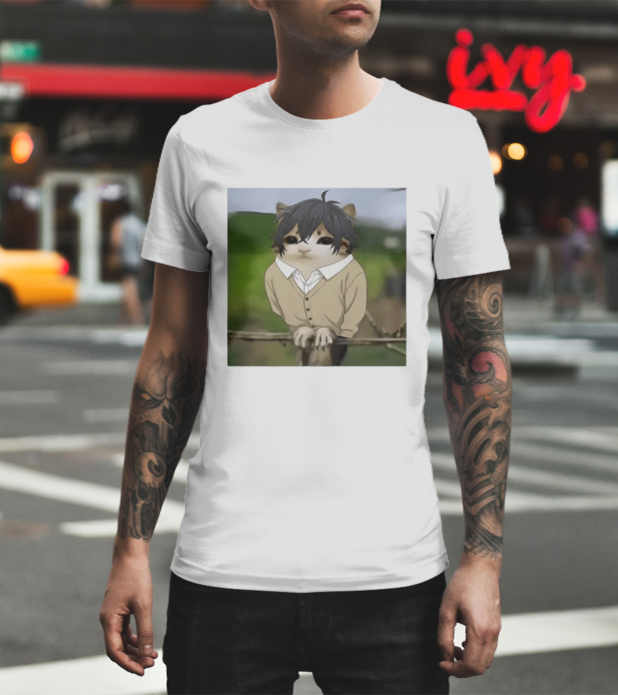 Horimeowls Miyamura Cat Owl Meme Anime Hybrid T-Shirt