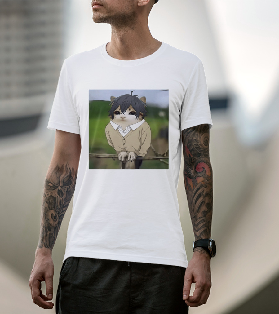Horimeowls Miyamura Cat Owl Meme Anime Hybrid T-Shirt