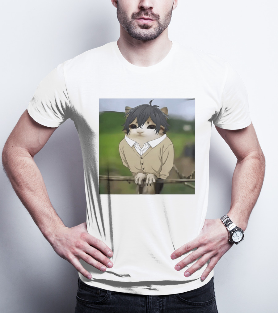 Horimeowls Miyamura Cat Owl Meme Anime Hybrid T-Shirt