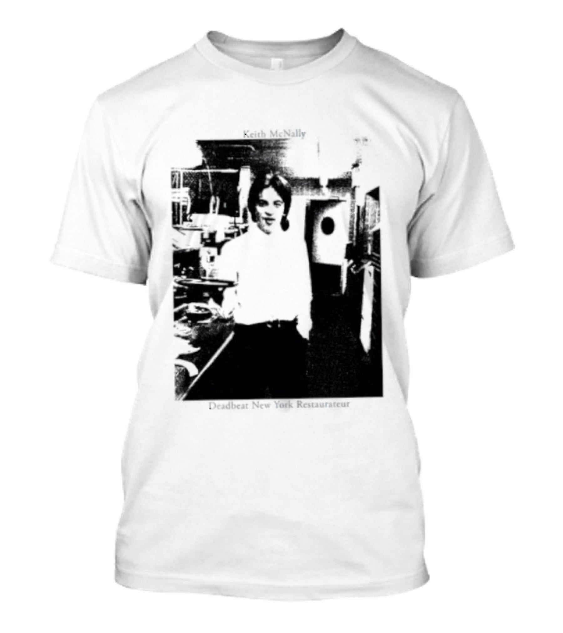 Keith McNally Dead Beat New York Restaurateur Black And White T-Shirt
