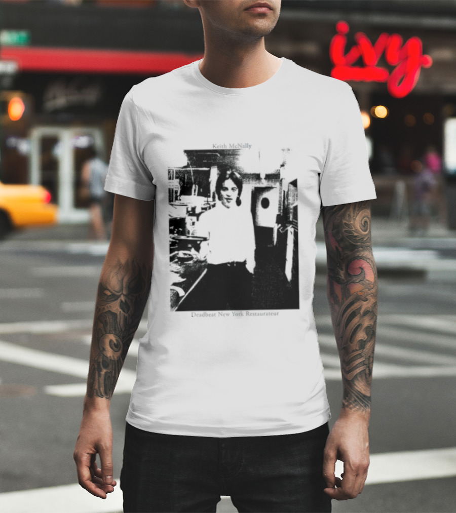 Keith McNally Dead Beat New York Restaurateur Black And White T-Shirt