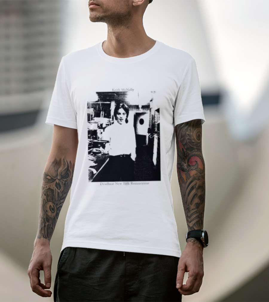 Keith McNally Dead Beat New York Restaurateur Black And White T-Shirt