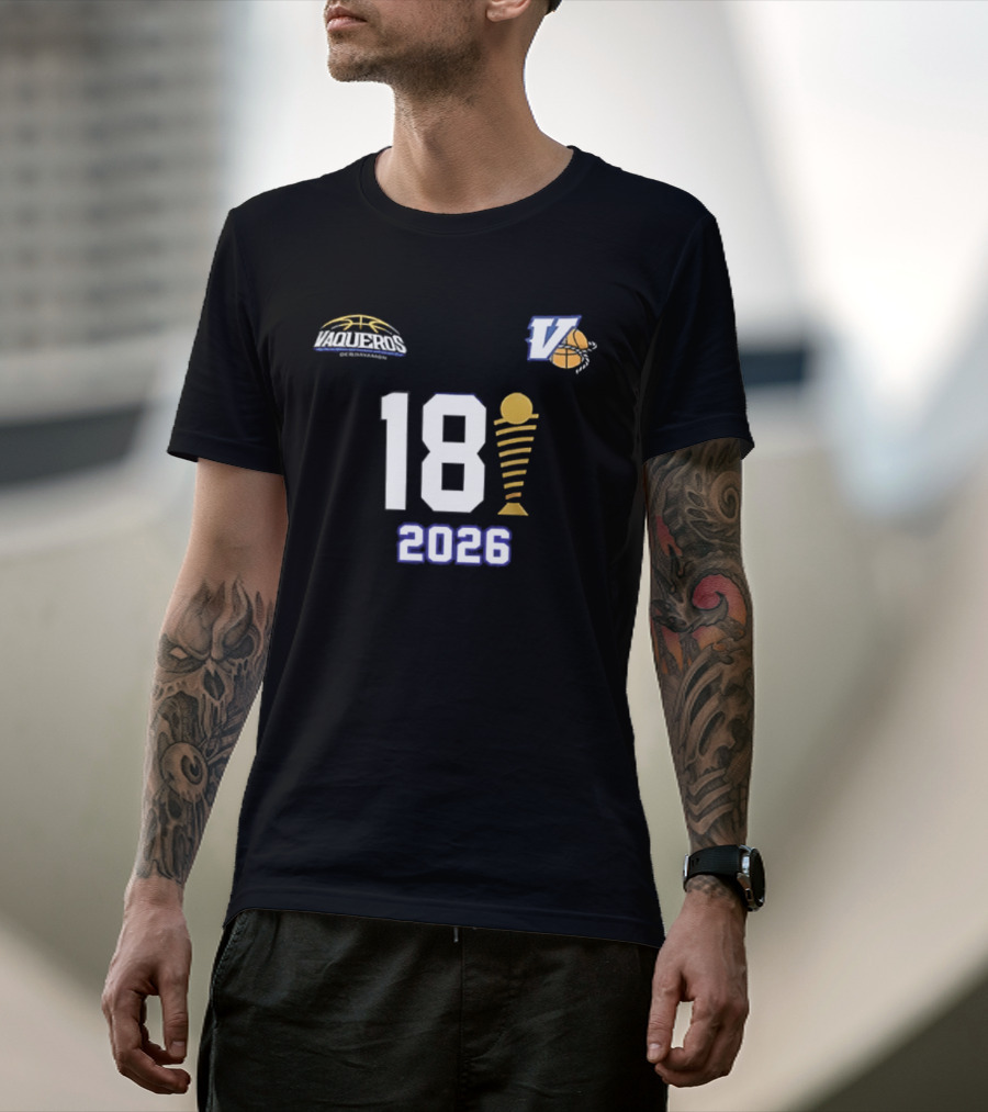 Vaqueros De Bayamon 18th BSN Championship 2026 Victory Celebration T-Shirt