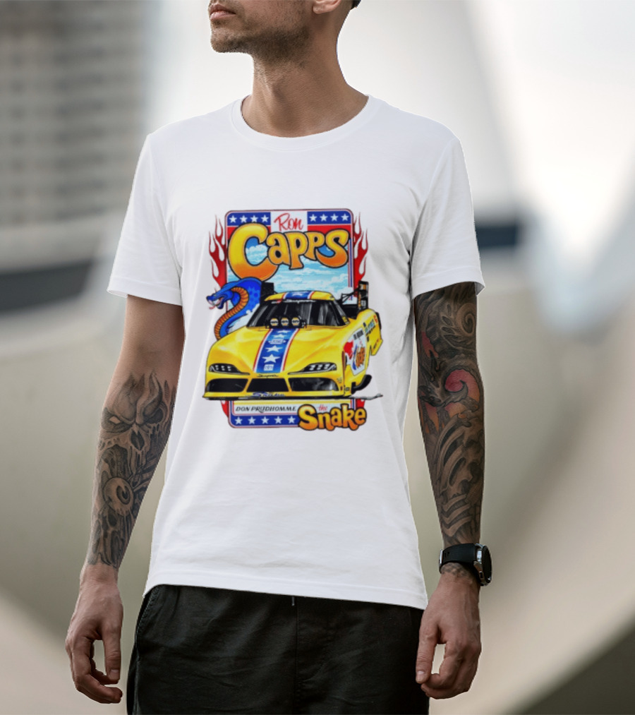 Ron Capps Don Prudhomme The Snake Toyota GR Supra Racing Car T-Shirt