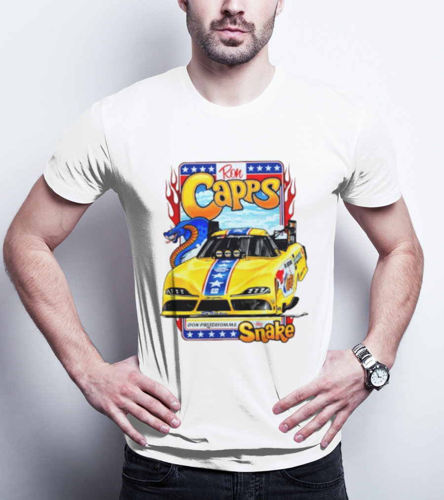 Ron Capps Don Prudhomme The Snake Toyota GR Supra Racing Car T-Shirt