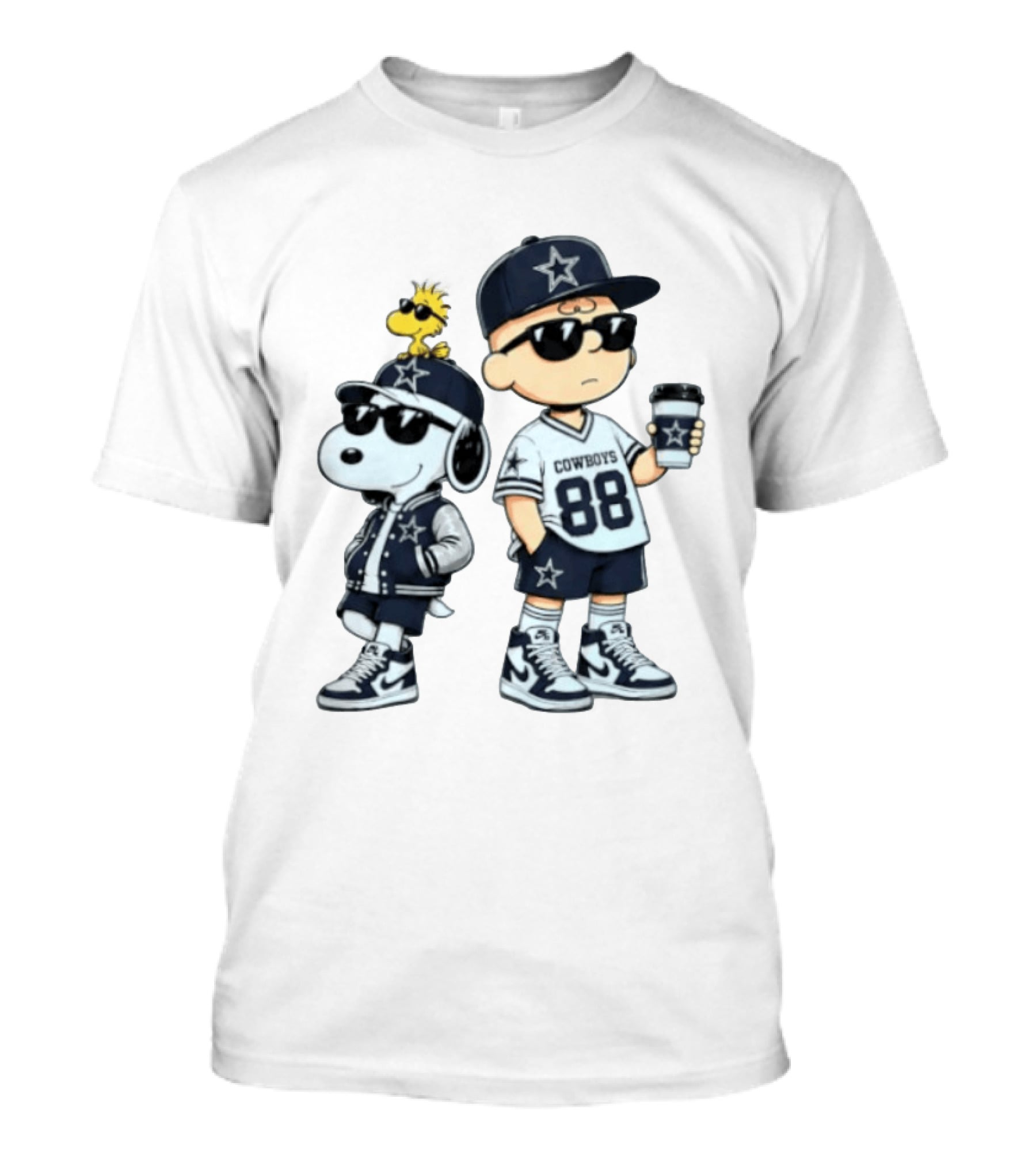 Snoopy Charlie Brown Cowboys 88 Football Fan Gear T-Shirt