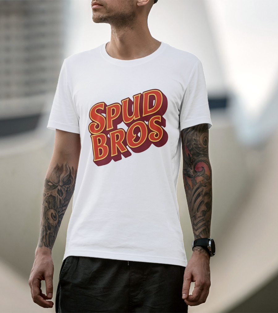 Spud Bros Joe Tessitore Playful Retro Font T-Shirt