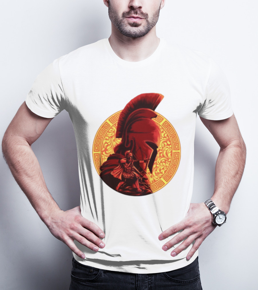 The Odyssey Spartan Warrior Archer Greek Helmet Mythology Heroic T-Shirt