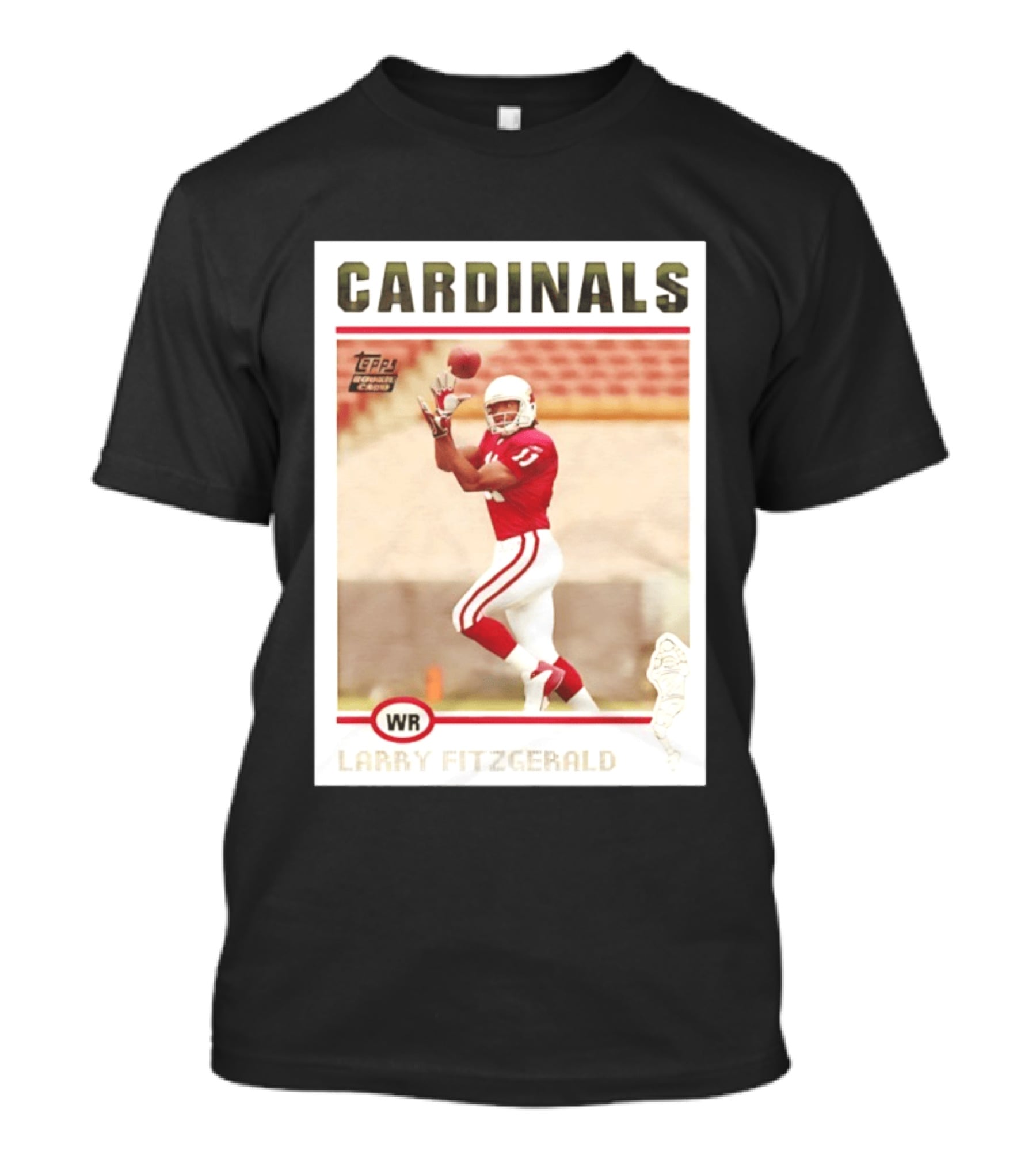 CARDINALS Larry Fitzgerald WR Topps Rookie Card T-Shirt