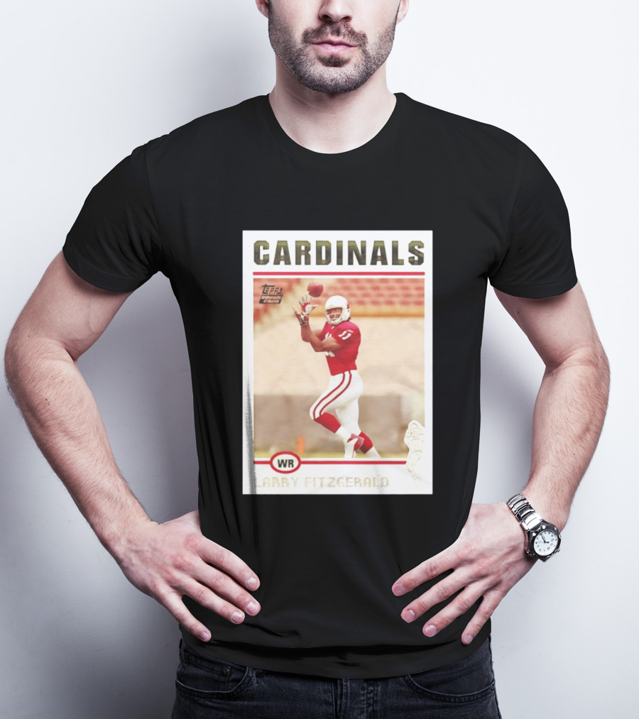 CARDINALS Larry Fitzgerald WR Topps Rookie Card T-Shirt