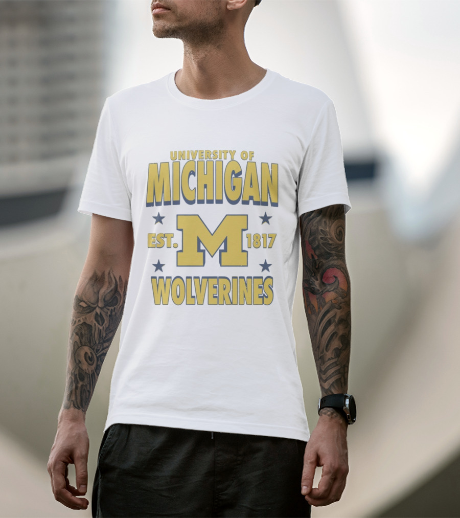 University Of Michigan Wolverines Est 1817 M T-Shirt