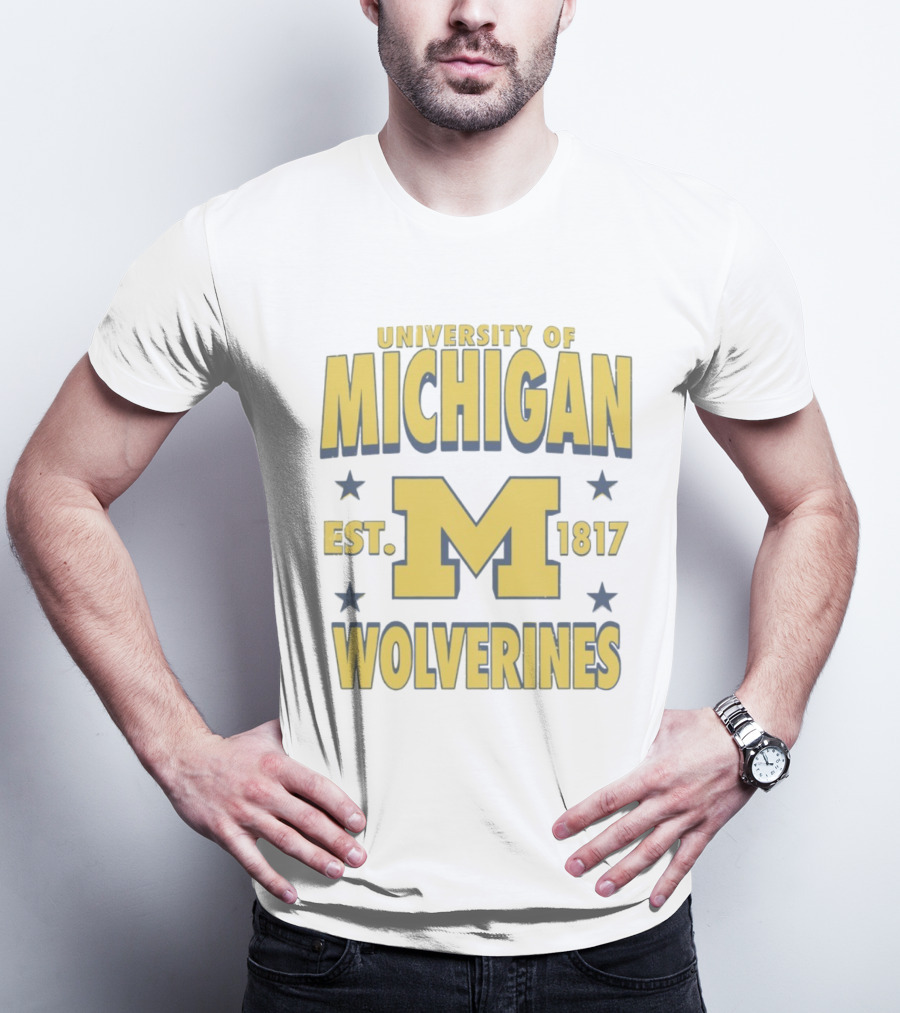 University Of Michigan Wolverines Est 1817 M T-Shirt