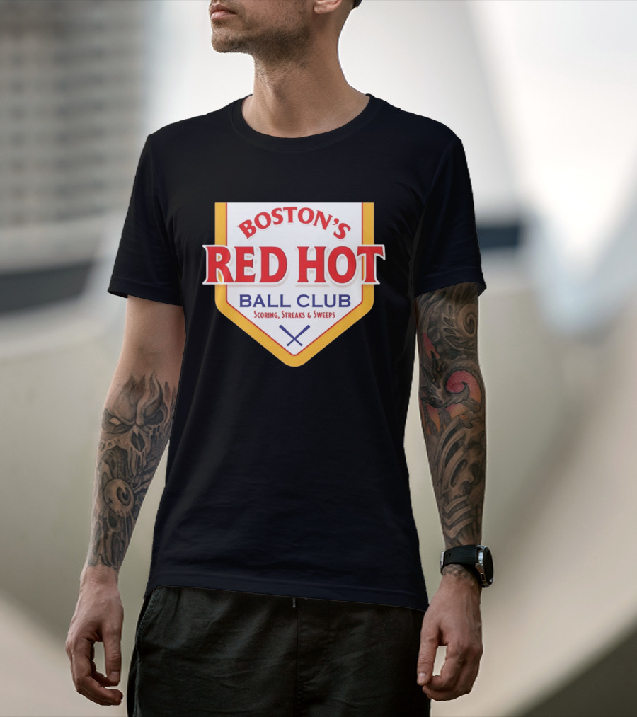 Boston's Red Hot Ball Club Scoring Streaks And Sweeps T-Shirt