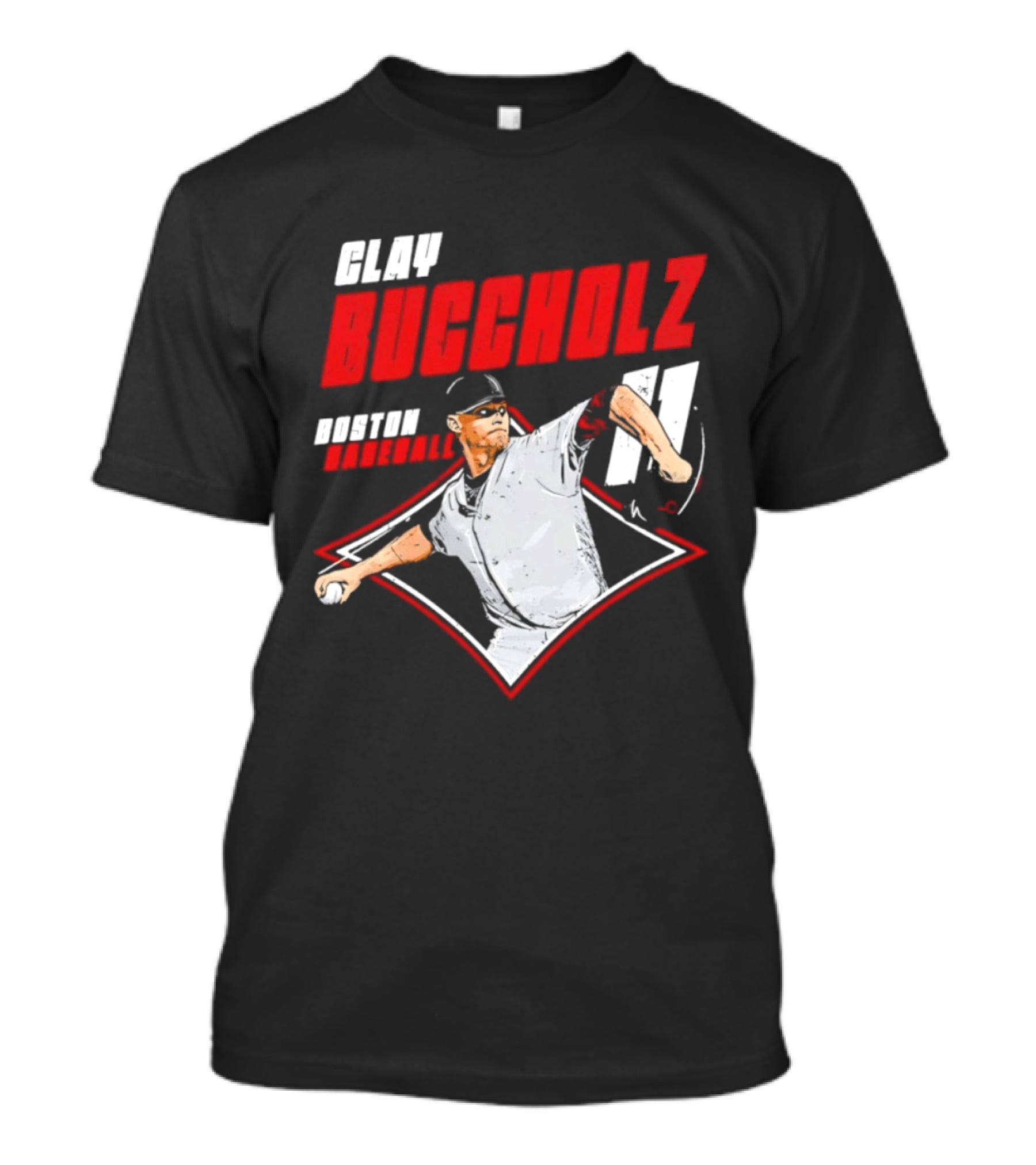 Clay Buccholz 11 Boston Red Sox Pitching Legend T-Shirt