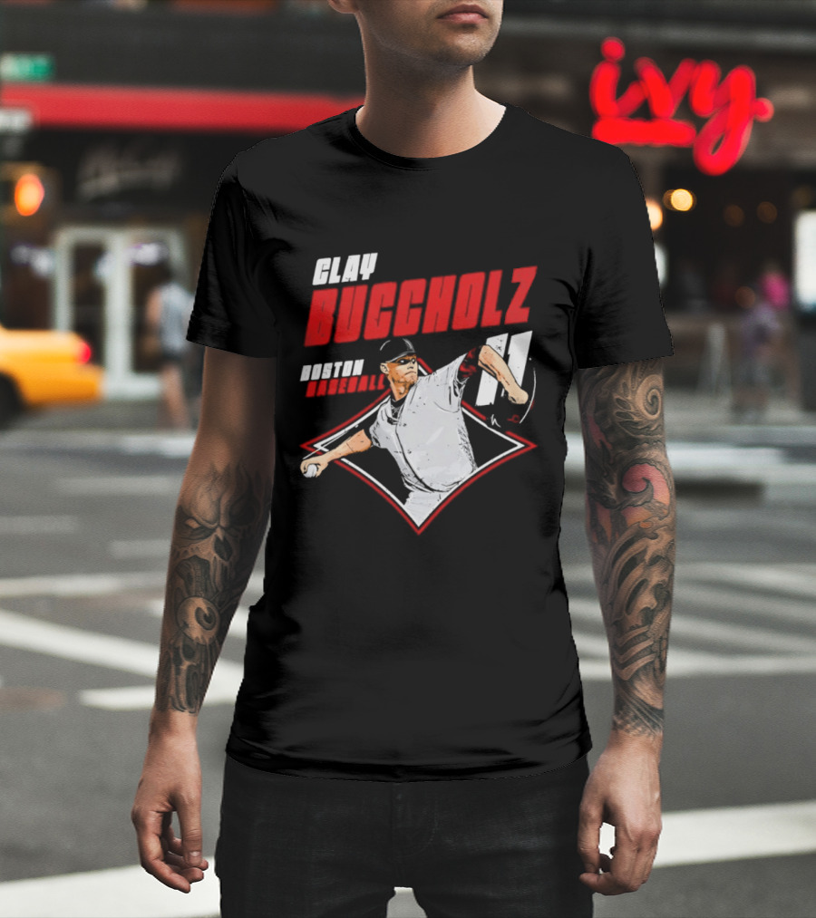 Clay Buccholz 11 Boston Red Sox Pitching Legend T-Shirt