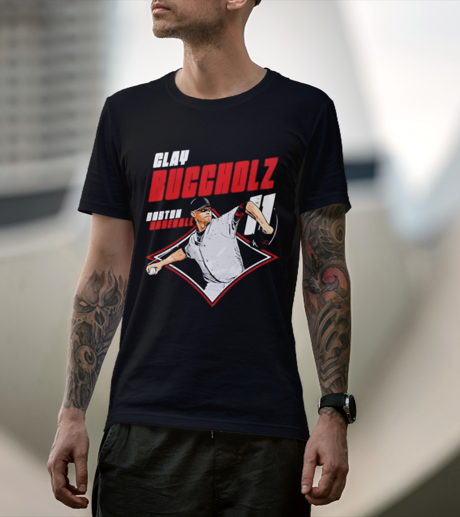 Clay Buccholz 11 Boston Red Sox Pitching Legend T-Shirt