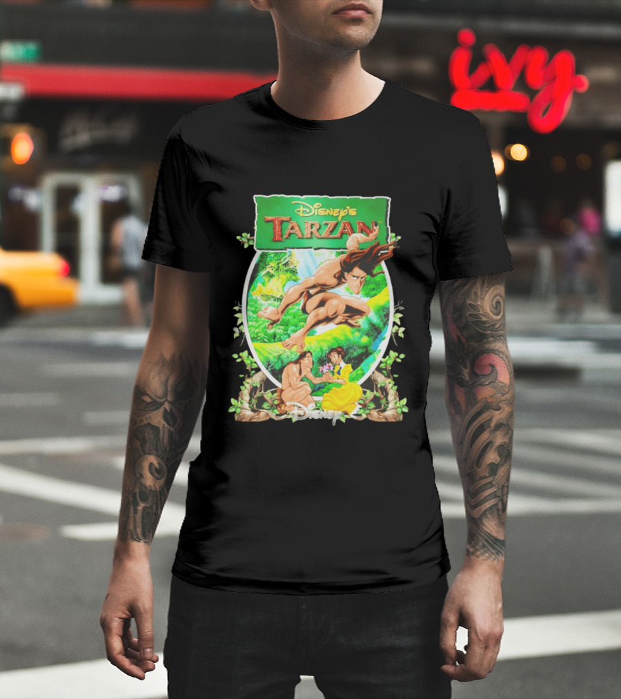 Disney's Tarzan Jungle Adventure Jane Animation Scene T-Shirt