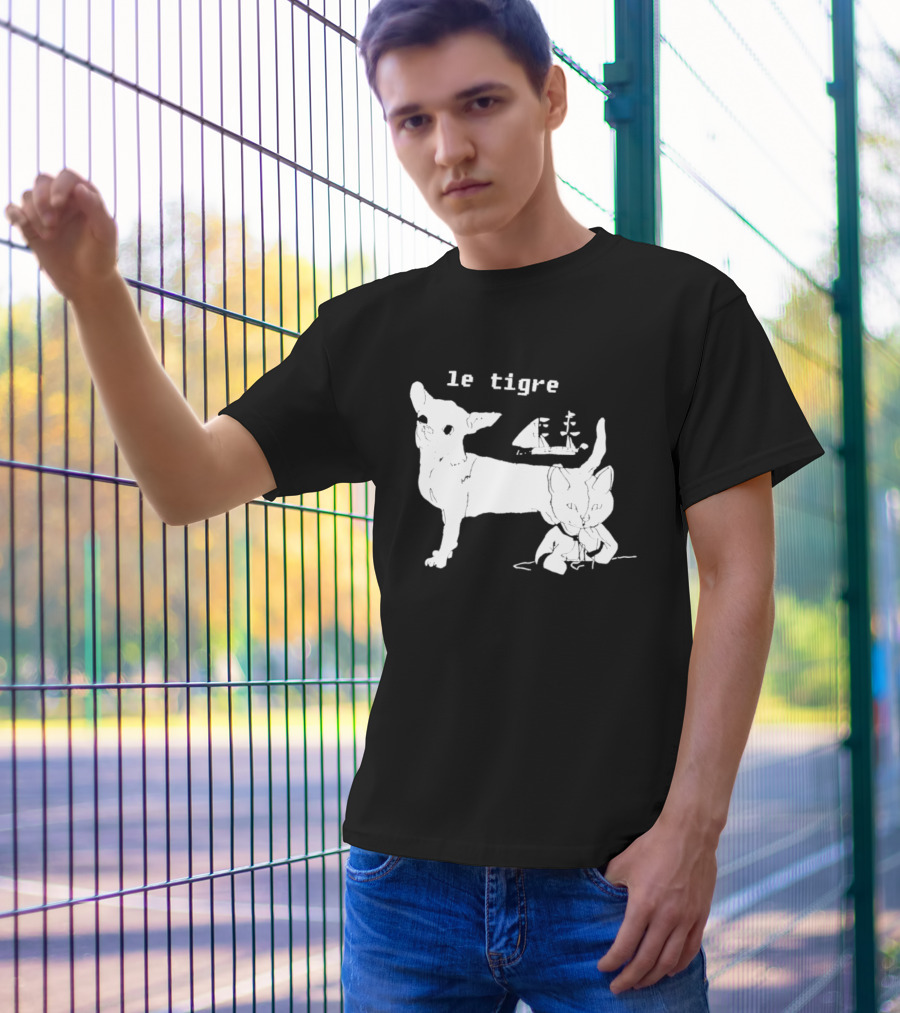 Le Tigre Chihuahua Cat Ship Kathleen Hanna T-Shirt