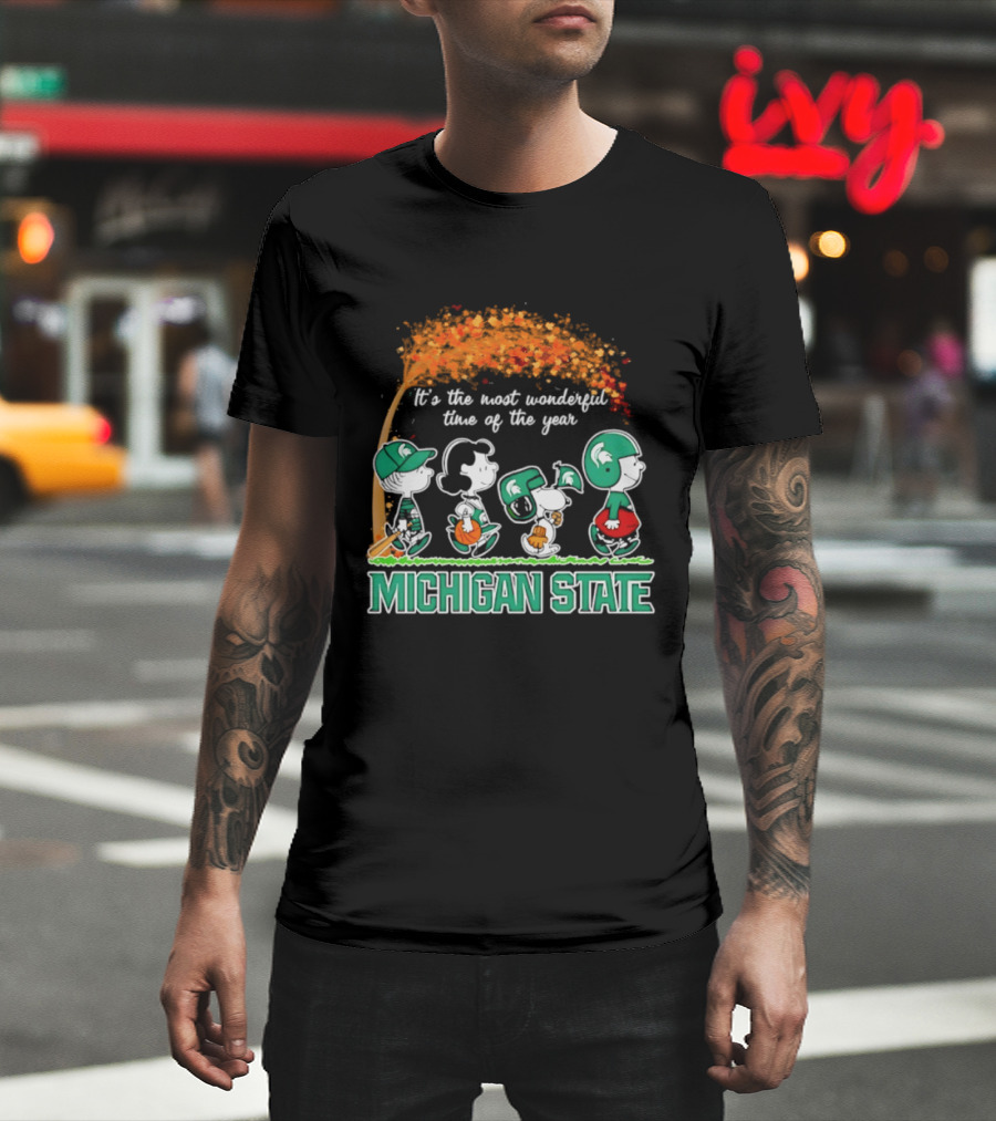 Michigan State Peanuts It's The Most Wonderful Time Of The Year Halloween 2026 T-Shirt