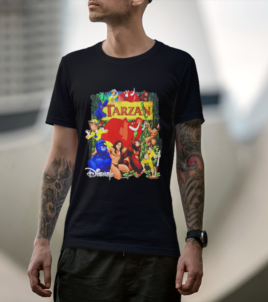 Disney Tarzan Characters Jane Porter Terk Adventure T-Shirt
