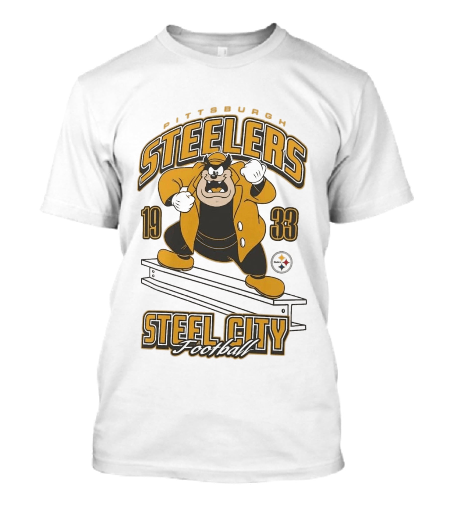 1933 Pittsburgh Steelers Steel City Football T-Shirt