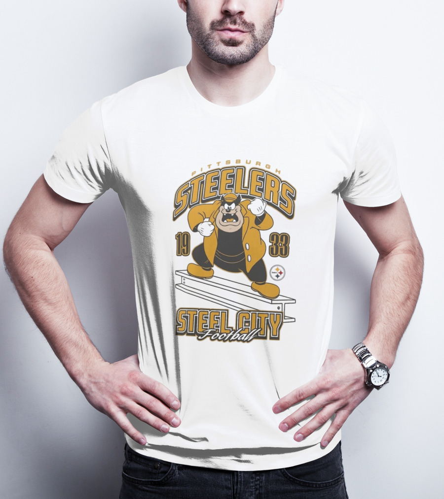 1933 Pittsburgh Steelers Steel City Football T-Shirt