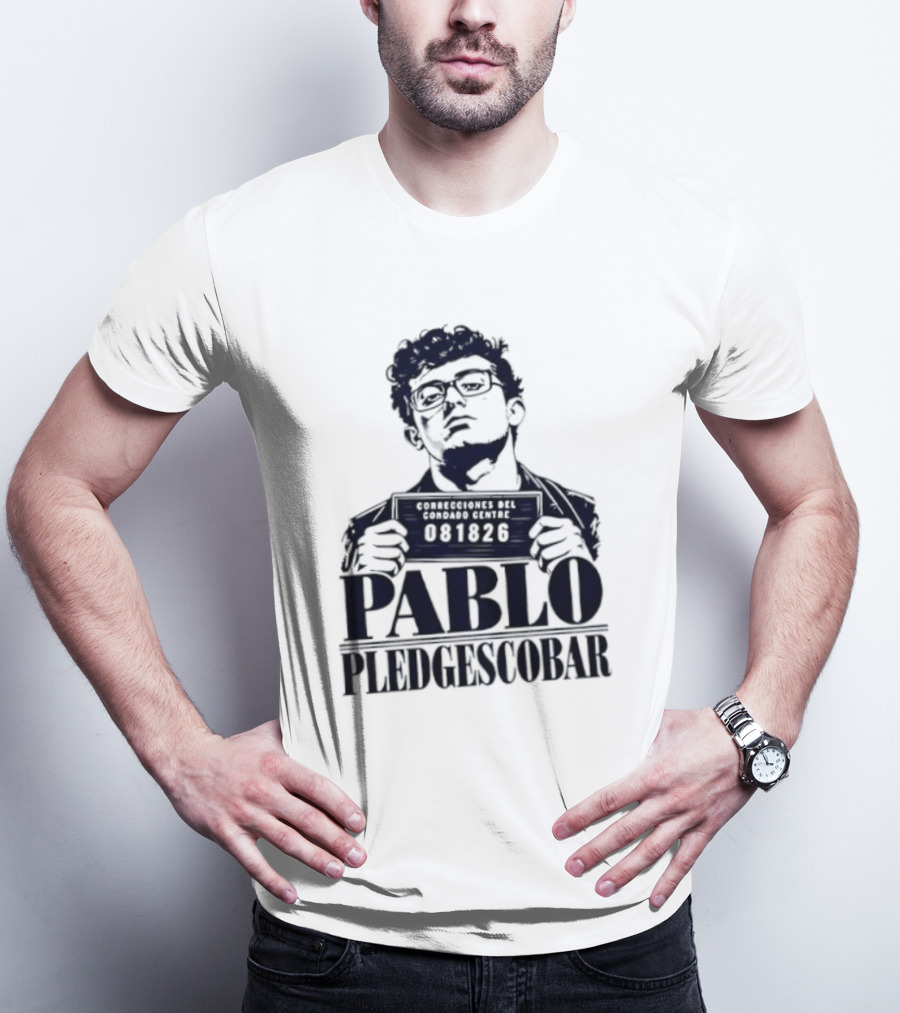 Agostino Abbatiello Pablo Pledgescobar Shot 081326 White Out T-Shirt
