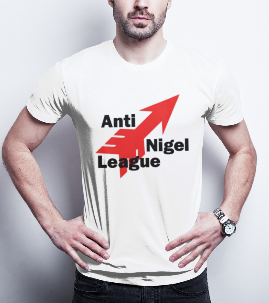 Anti Nigel League Arrow Text Gildan T-Shirt
