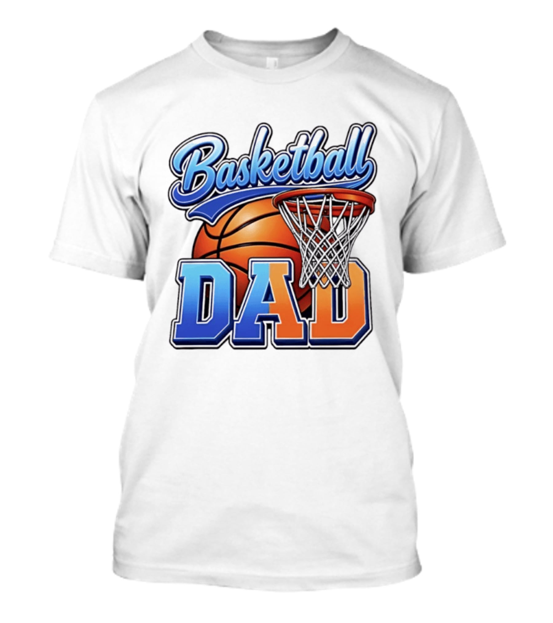 Basketball Dad Father Hoops Sports Fan Basketball Gift Dad T-Shirt