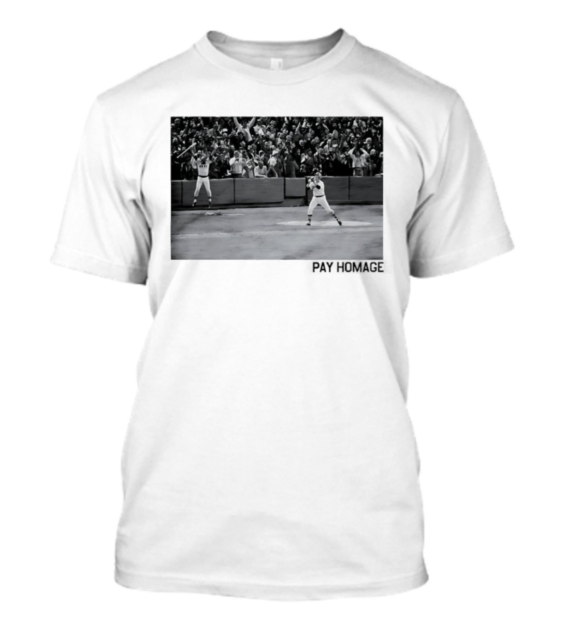 Carlton Fisk Boston Red Sox Baseball Pay Homage Moment Iconic Celebration T-Shirt