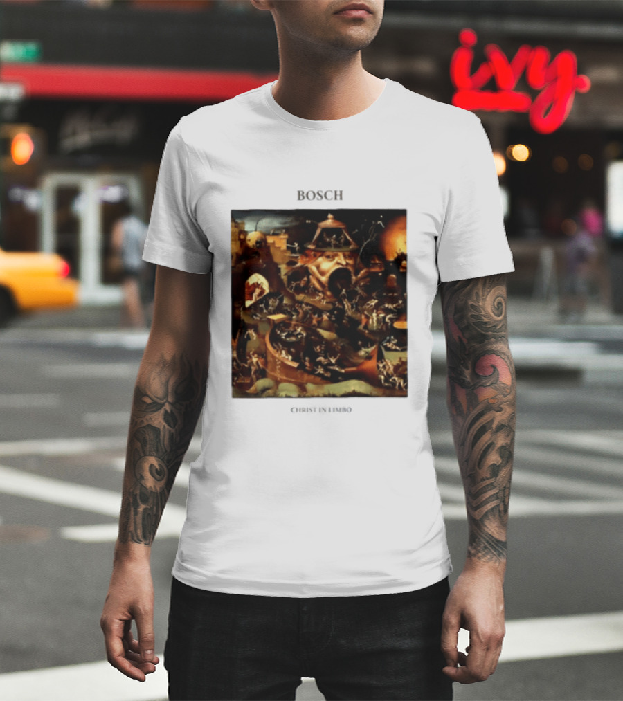 Hieronymus Bosch Christ In Limbo Medieval Painting Print T-Shirt