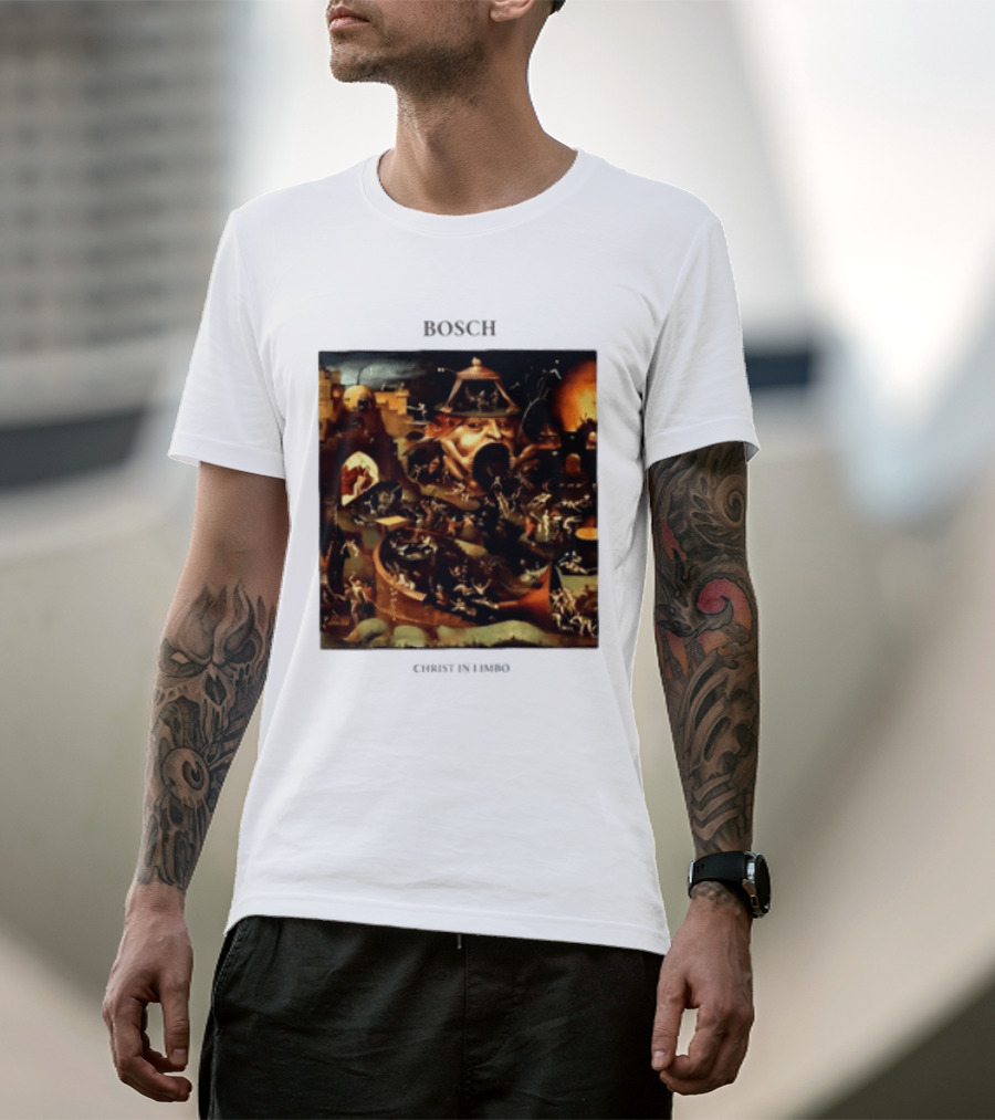 Hieronymus Bosch Christ In Limbo Medieval Painting Print T-Shirt