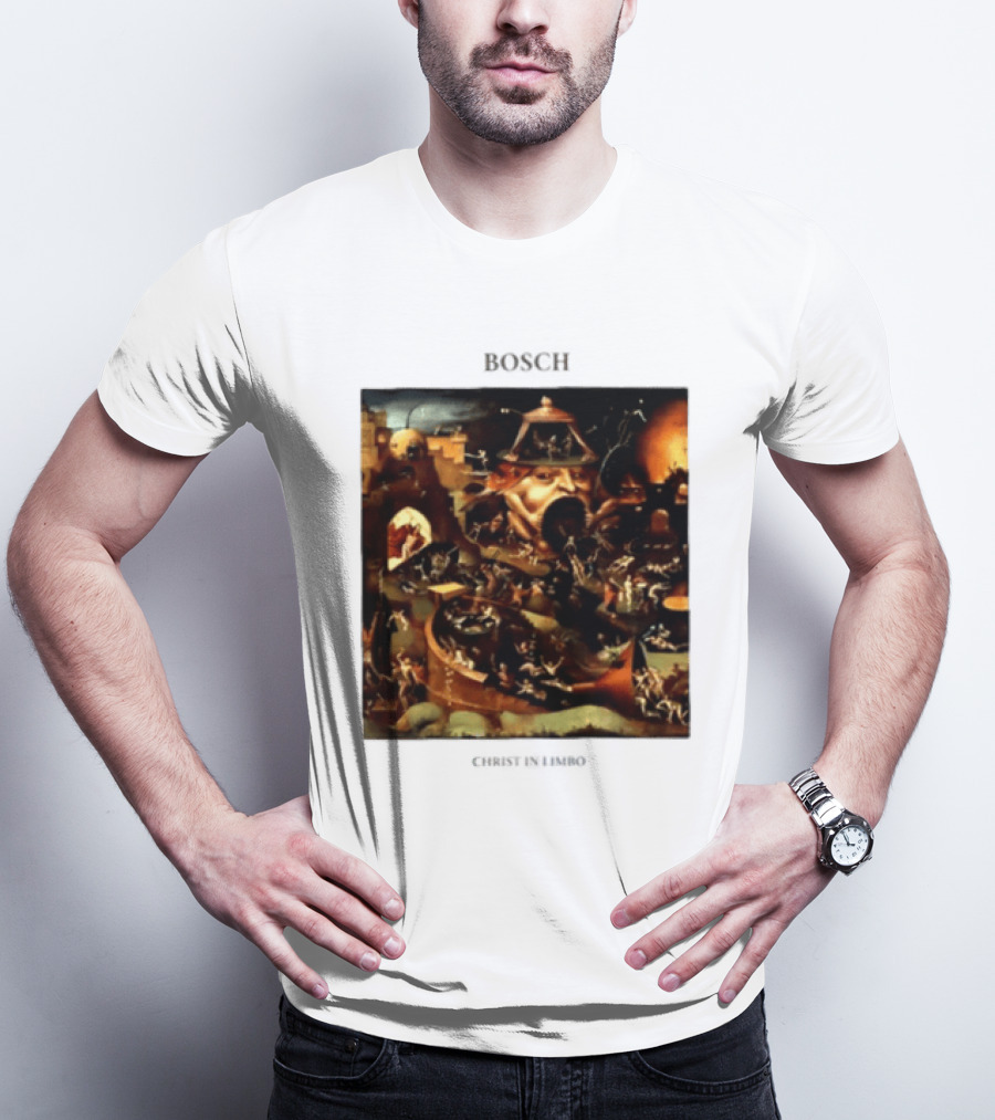 Hieronymus Bosch Christ In Limbo Medieval Painting Print T-Shirt