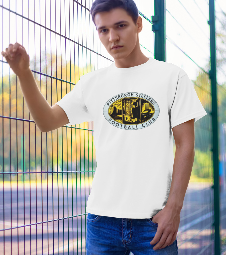 Pittsburgh Steelers Football Club Urban Skyline Distressed T-Shirt